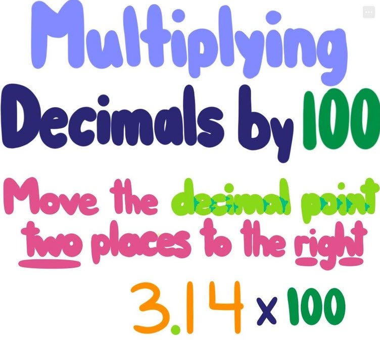 How To Multiply By 100 And Get A Decimal Number 