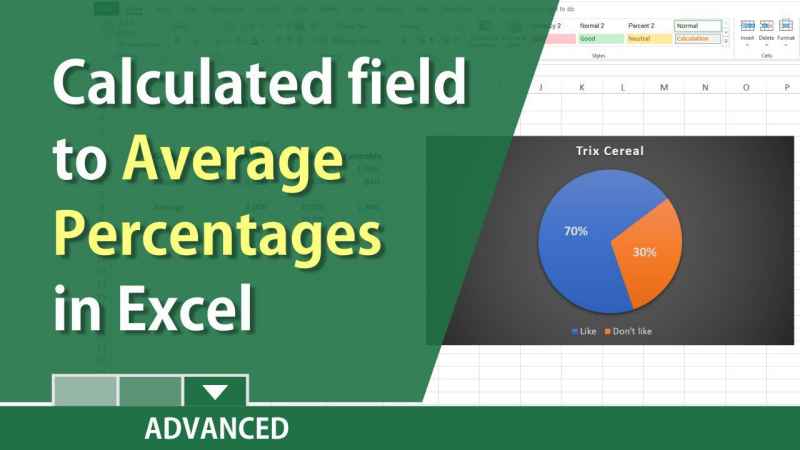 Finding Average Of Percentages 3 Or Multiple In Excel