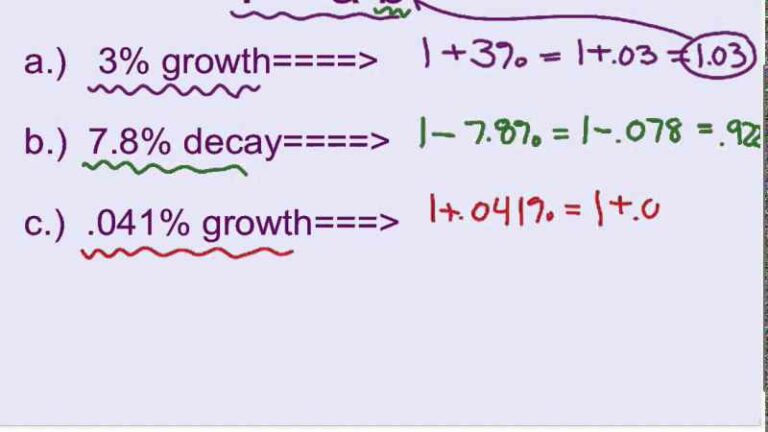 Find Growth Decay Percentage Calculator: All You Need To Know